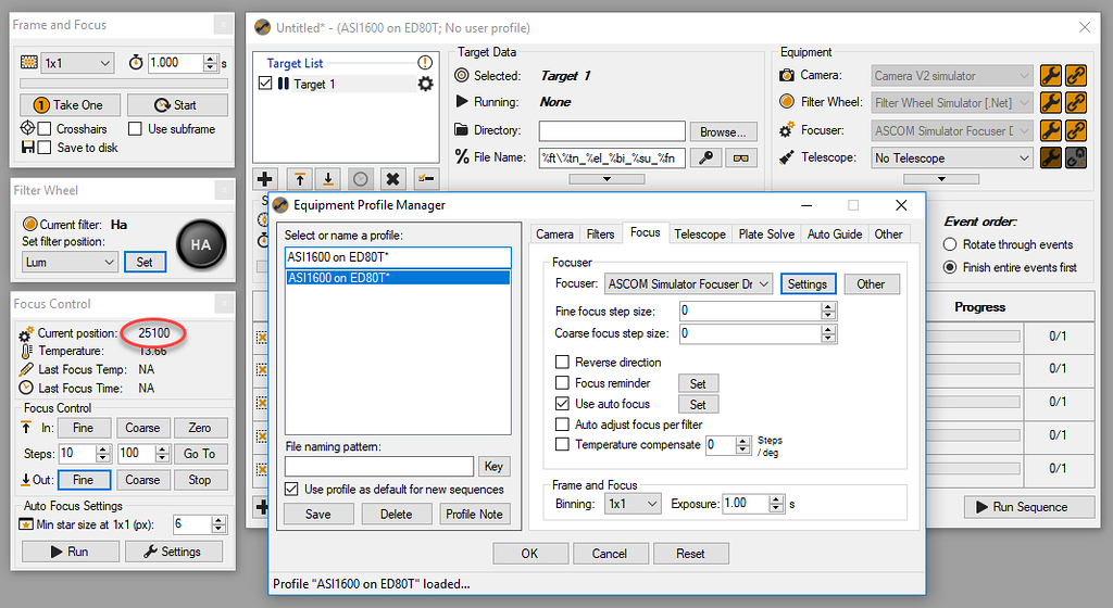 Auto Focus Simulation, Focus Control, Current Position Changing - Auto ...