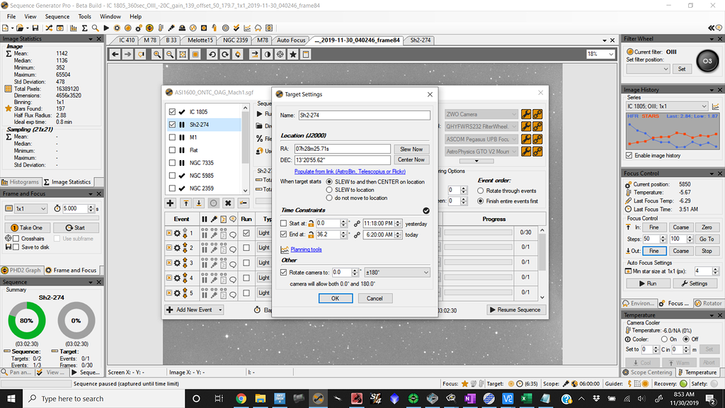 Beta 387: Sequence fails to transition to new target - SGPro Support - Main Sequence Software