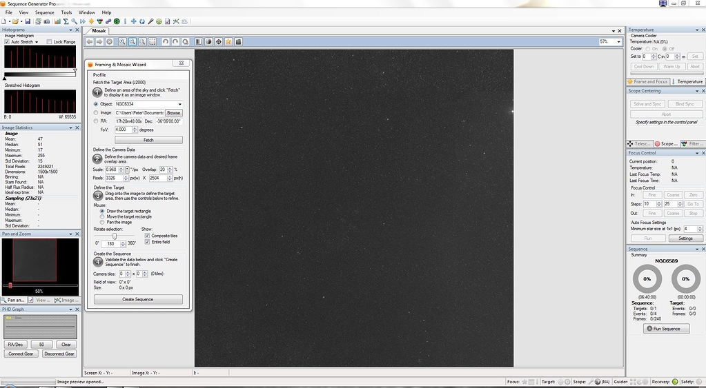 Mosaic Wizard reference images - Sequence Generator - Main Sequence Software