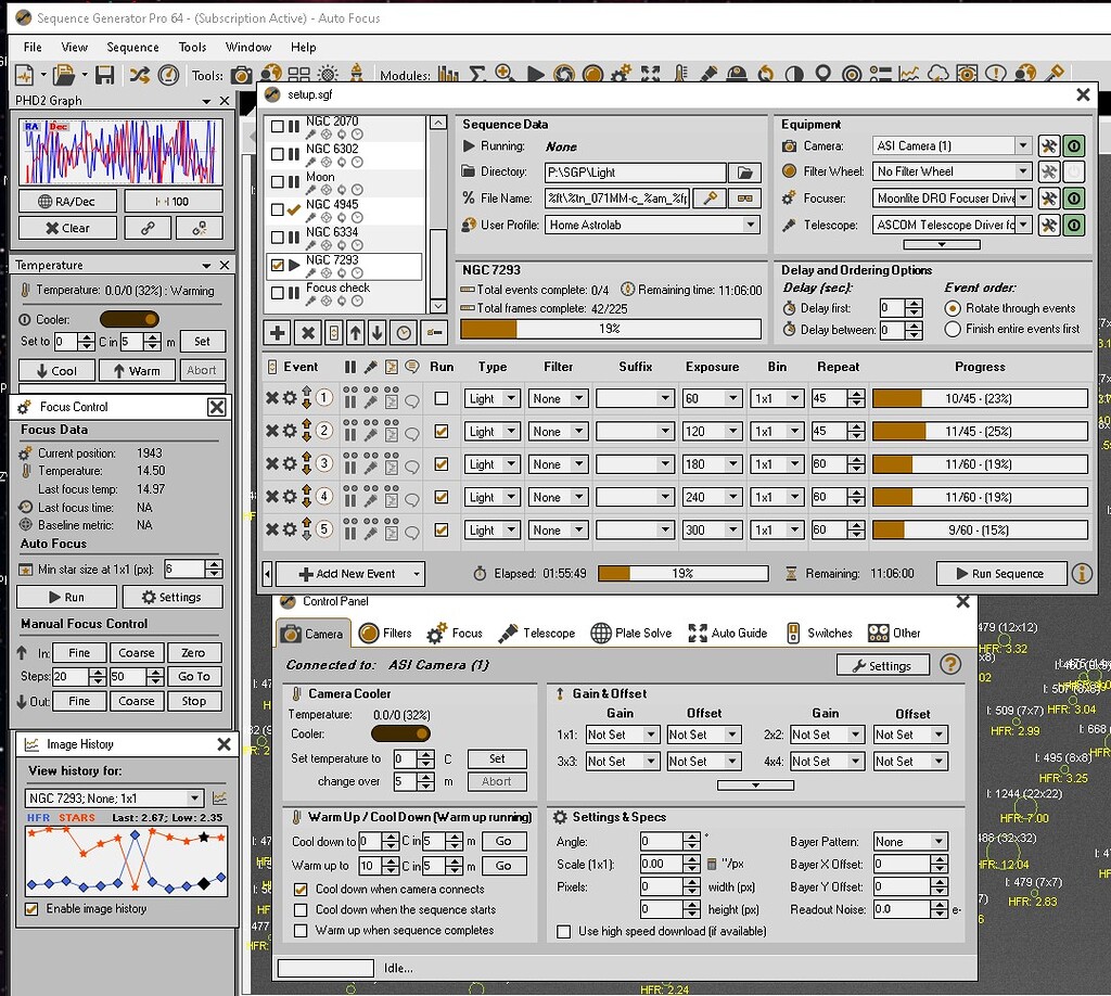 SGP 4.2.0.1129 always says it Warming not Cooling my 071MM-c - Sequence Generator - Main ...