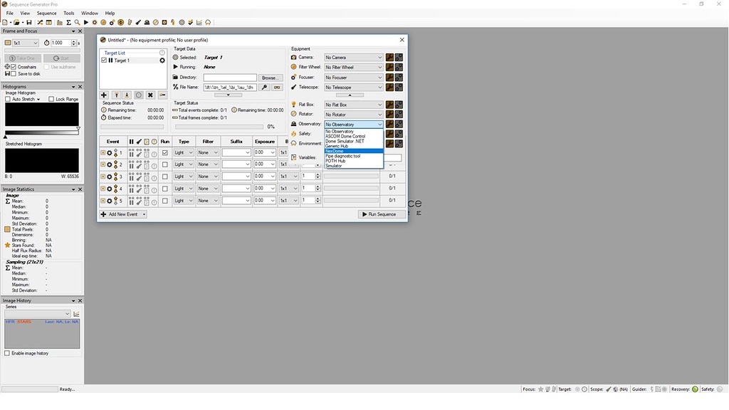 Nexdome ASCOM Support - Equipment Compatibility - Main Sequence Software