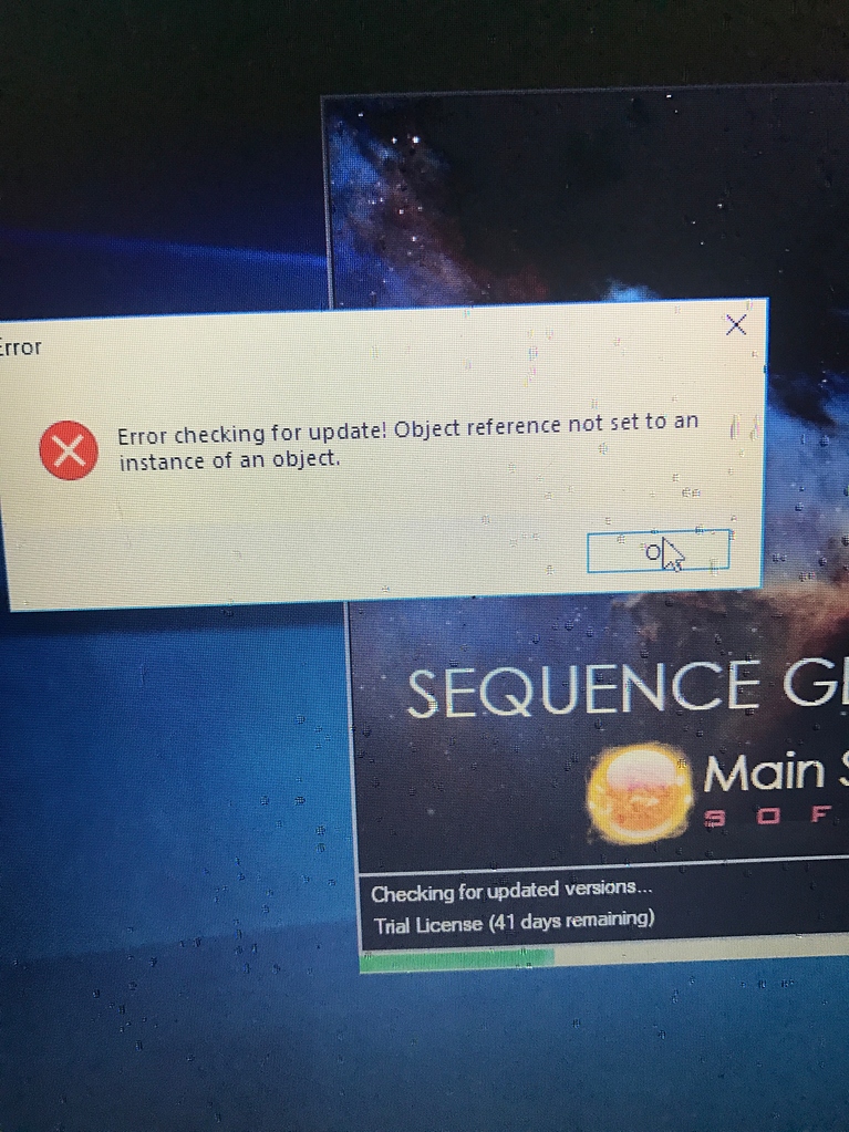 Plate solving stuck - Plate Solving - Main Sequence Software