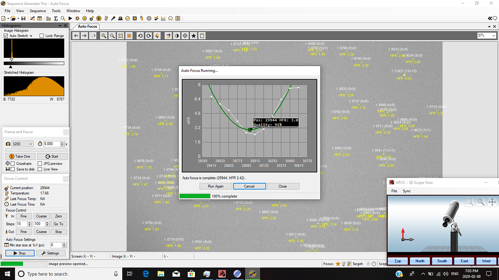 Auto focus giving strange V - curves - SGPro Support - Main Sequence ...