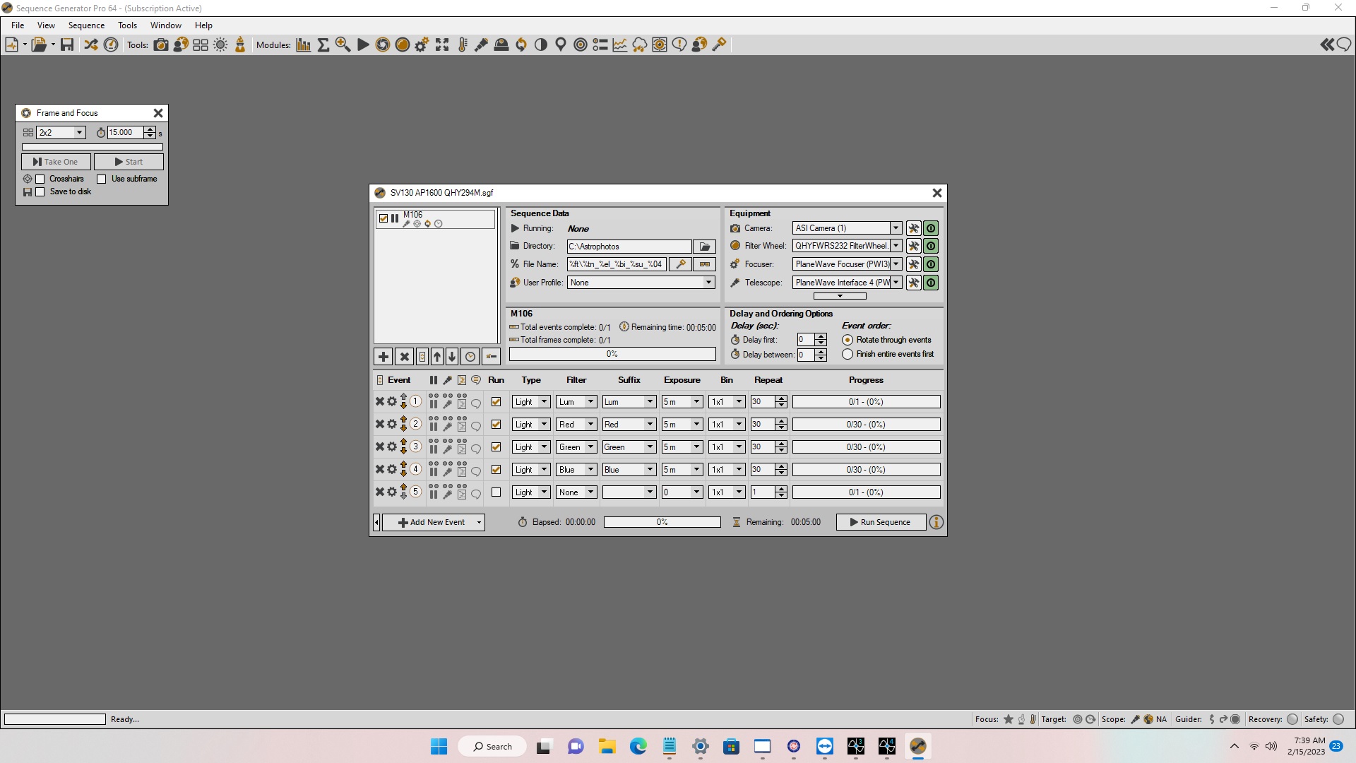 Will Not Center On Target In Sequence List Sequence Generator Main Sequence Software 